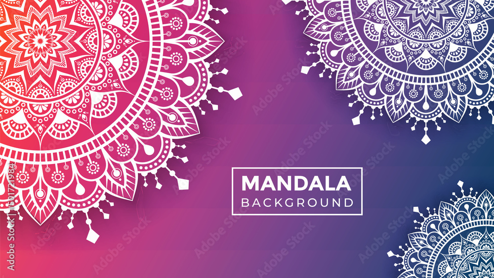 Gradient mandala background design with Dreamy gradient wallpaper ...