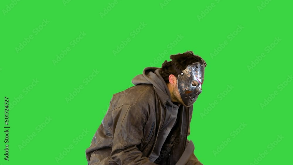 Vídeo do Stock: Angry madman maniac screaming full with anger Murderer ...