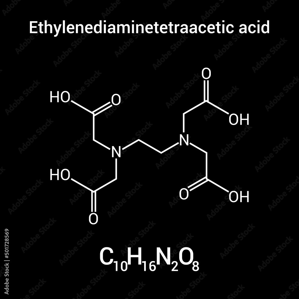 chemical structure of Ethylenediaminetetraacetic acid (EDTA ...