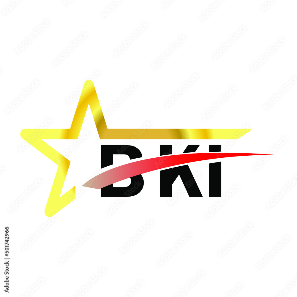 BKI letter logo design. BKI creative letter logo. simple and modern ...