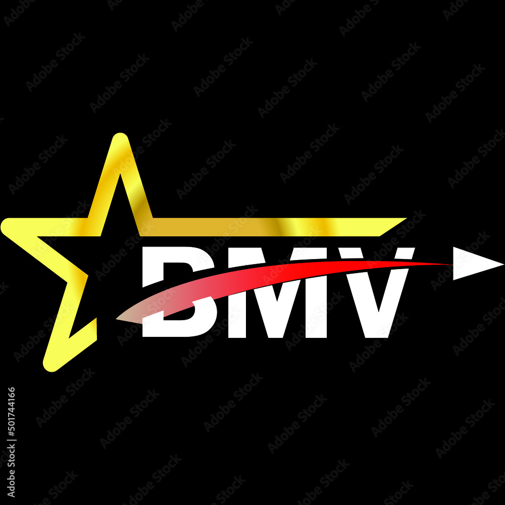 BMV letter logo design. BMV creative letter logo. simple and modern ...