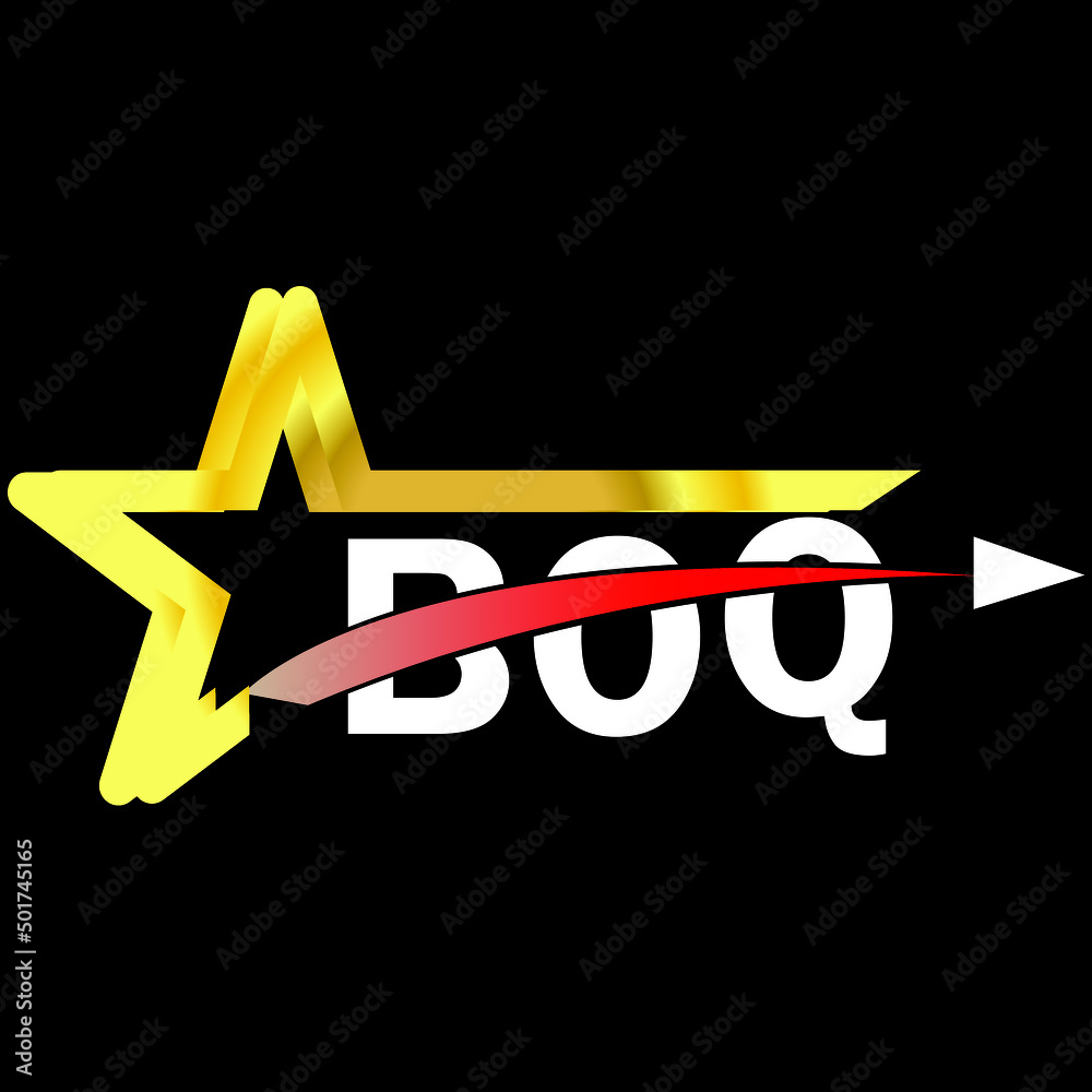 BOQ letter logo design. BOQ creative letter logo. simple and modern ...