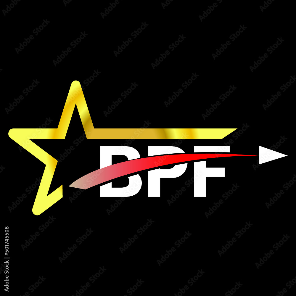 BPF letter logo design. BPF creative letter logo. simple and modern ...