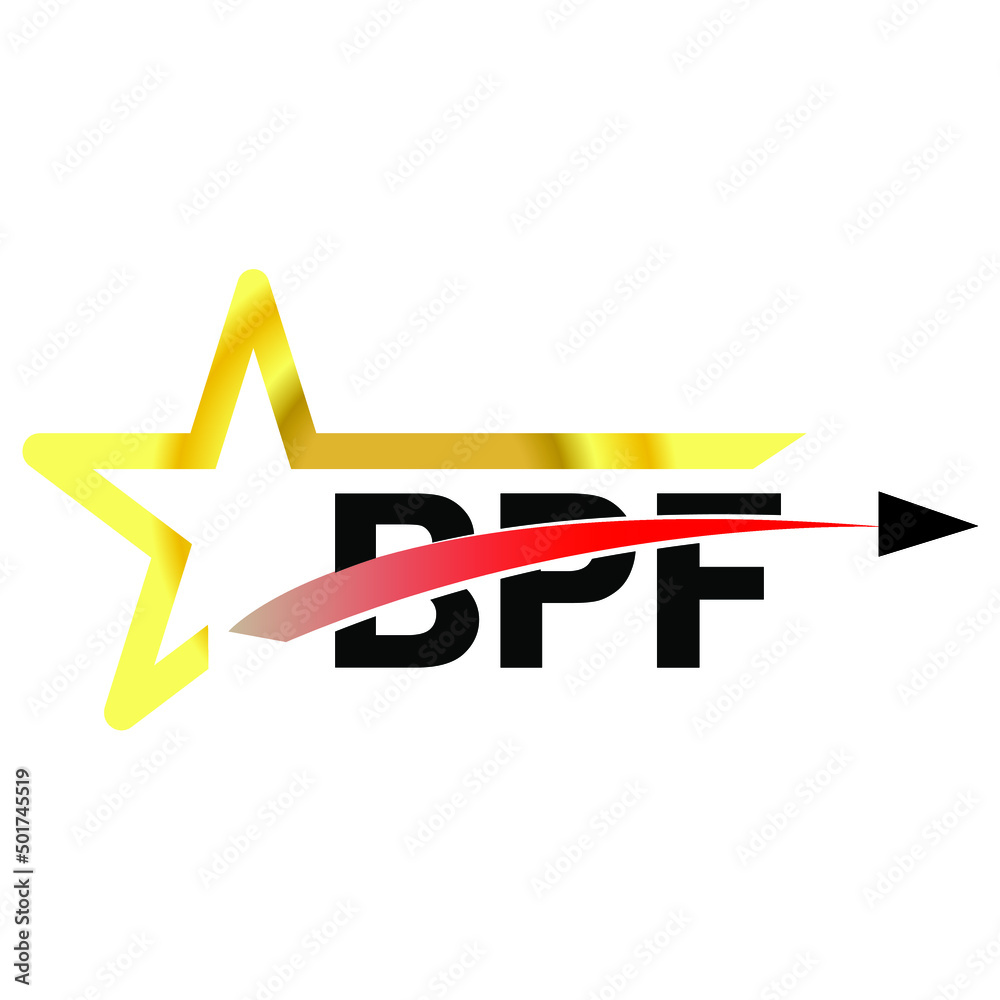 BPF letter logo design. BPF creative letter logo. simple and modern ...