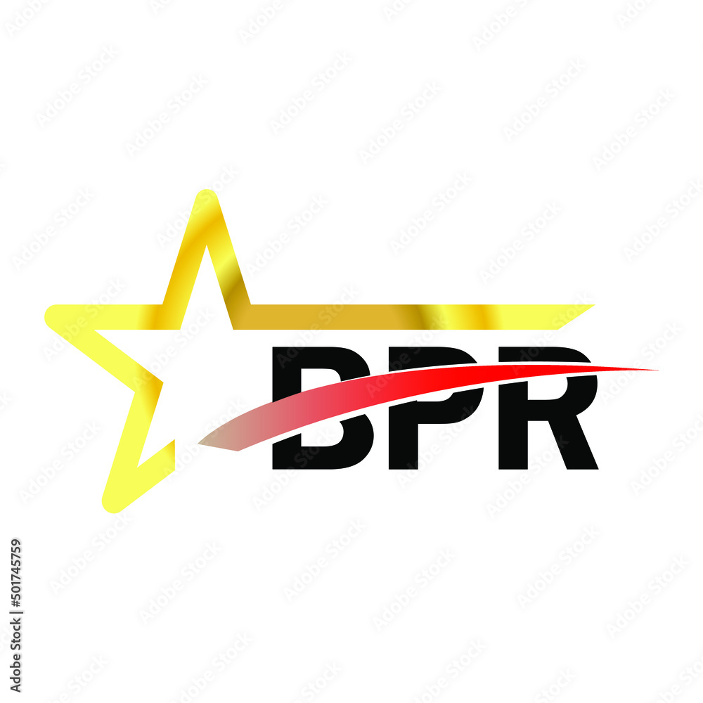 BPR letter logo design. BPR creative letter logo. simple and modern ...