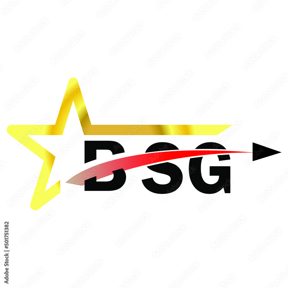 BSG letter logo design. BSG creative letter logo. simple and modern ...
