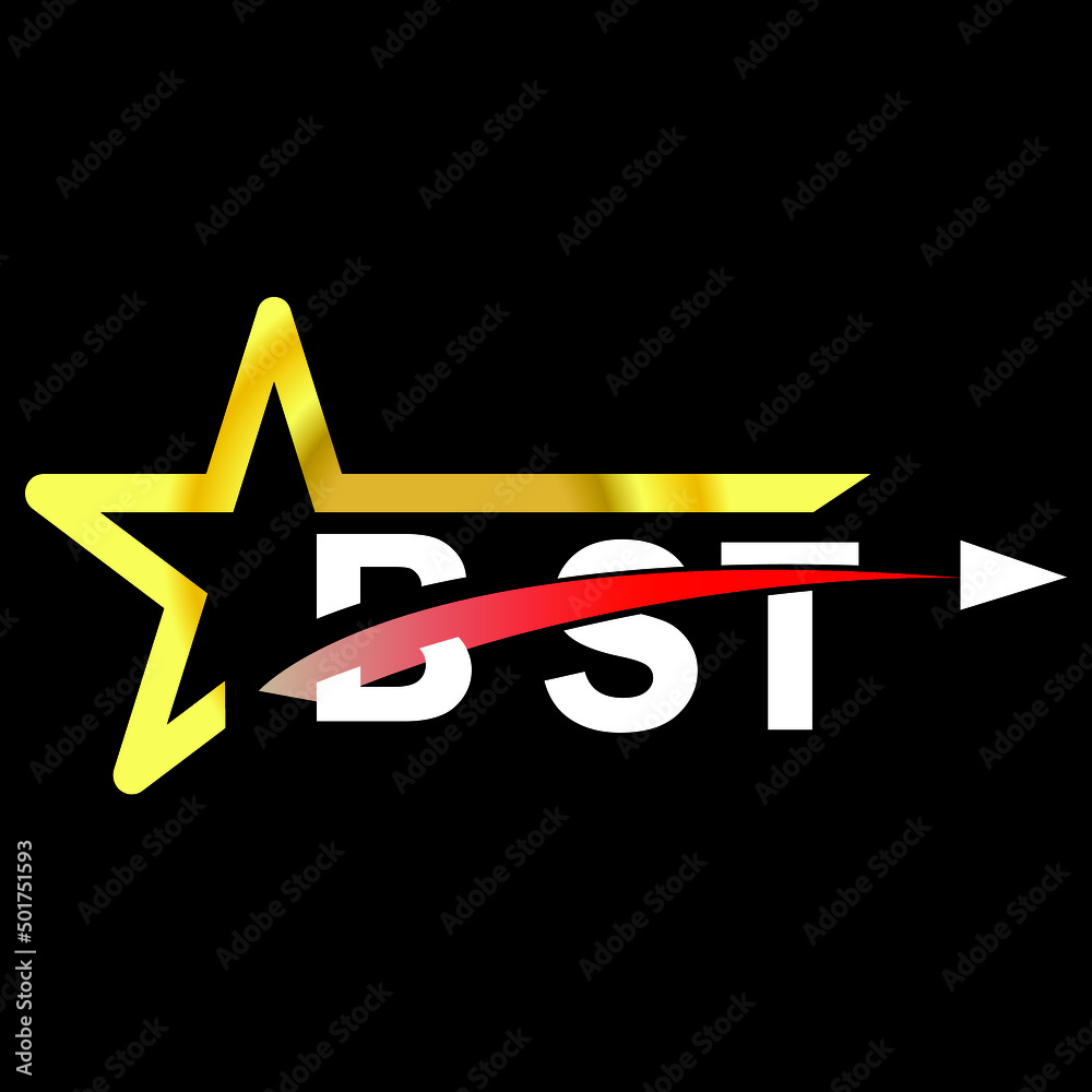 BST letter logo design. BST creative letter logo. simple and modern ...