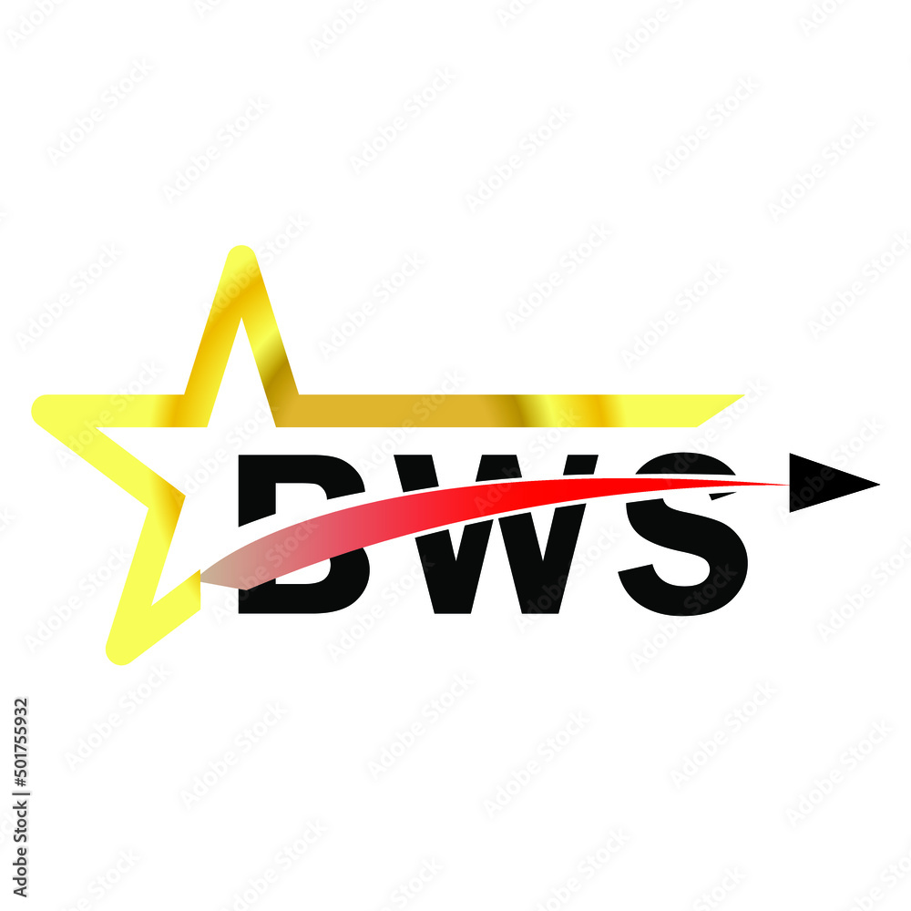 BWS letter logo design. BWS creative letter logo. simple and modern letter logo. BWS alphabet ...