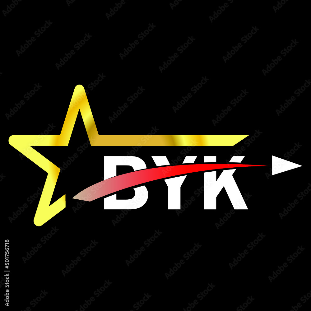 BYK letter logo design. BYK creative letter logo. BYK alphabet letter ...