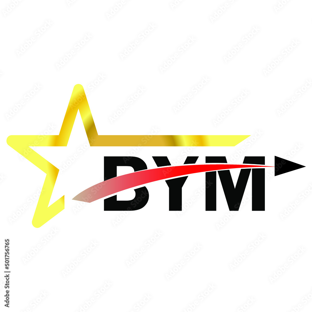 BYM letter logo design. BYM creative letter logo. BYM alphabet letter ...