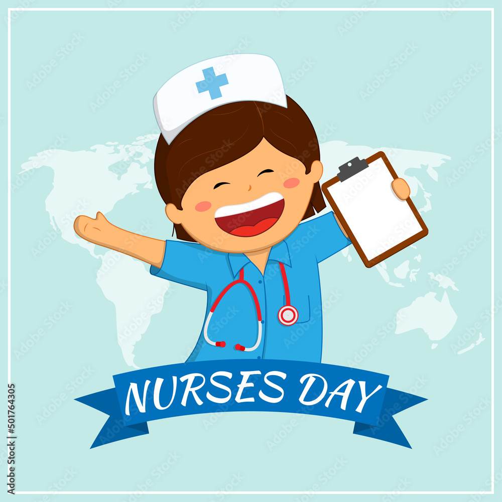 Vector illustration of International Nurses Day banner Stock Vector ...