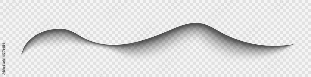 Realistic shadow. Paper transparent shadow. Shadow overlay effect. The ...