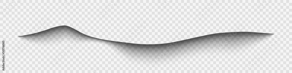 Realistic shadow. Paper transparent shadow. Shadow overlay effect. The ...