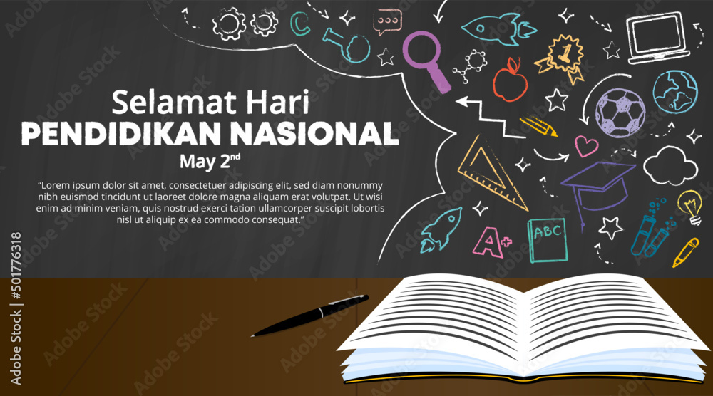 Hari pendidikan nasional Indonesia or Indonesia national education day ...