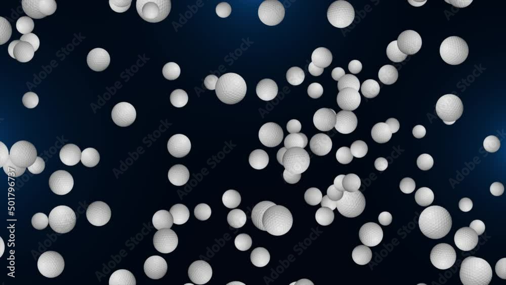 4K golf ball Rotating in Motion on Green Screen. Looped golf ball 3d ...