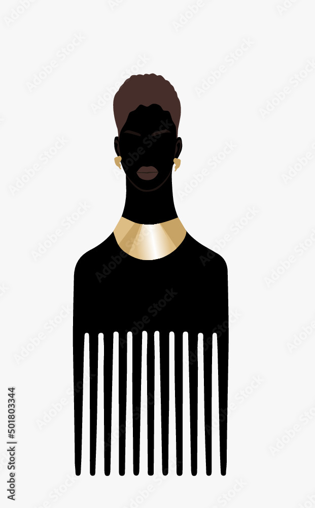 Afro Comb Vector