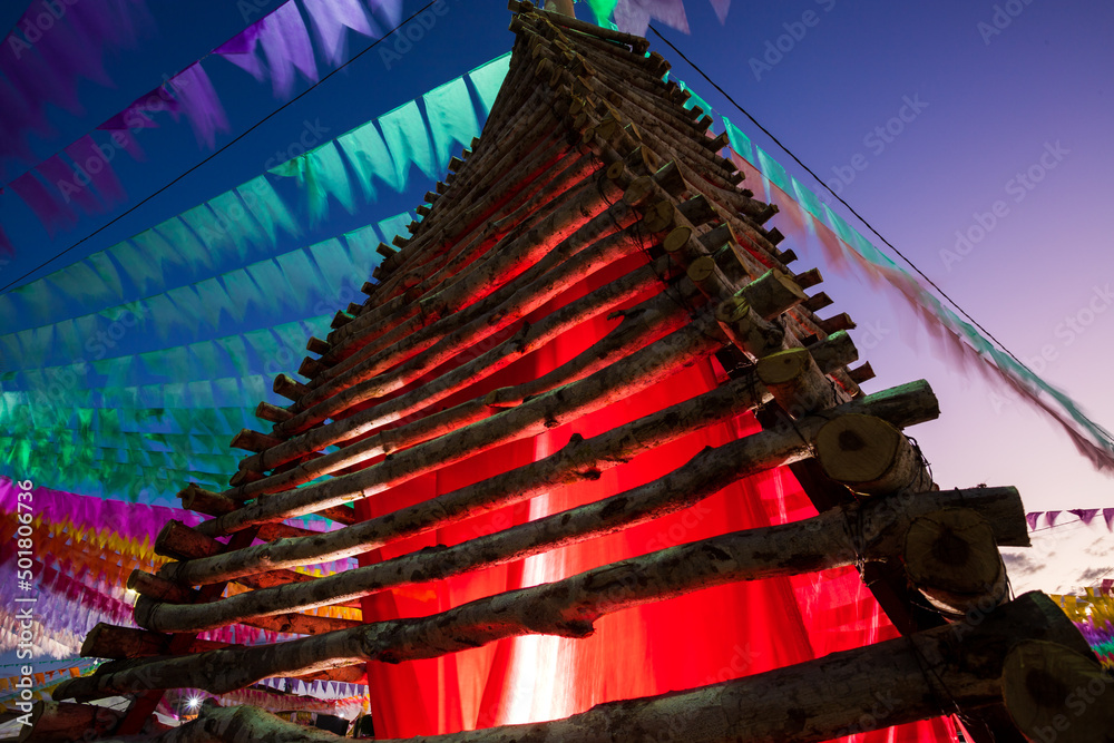 fogueira de festa junina no brasil Stock Photo | Adobe Stock