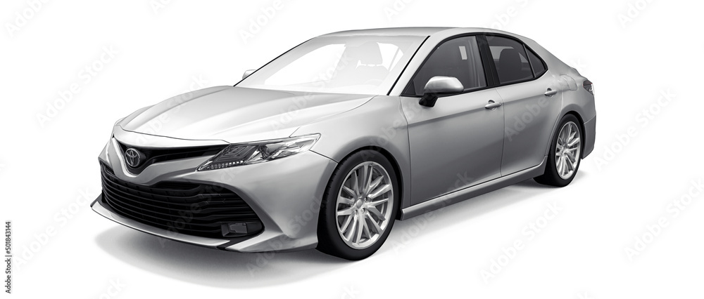 ภาพประกอบสต็อก Paris, France. June 24, 2021: Toyota Camry Sedan 2020 ...