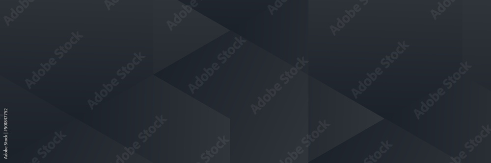 Abstract dark black Geometric banner design background. Stock Vector ...