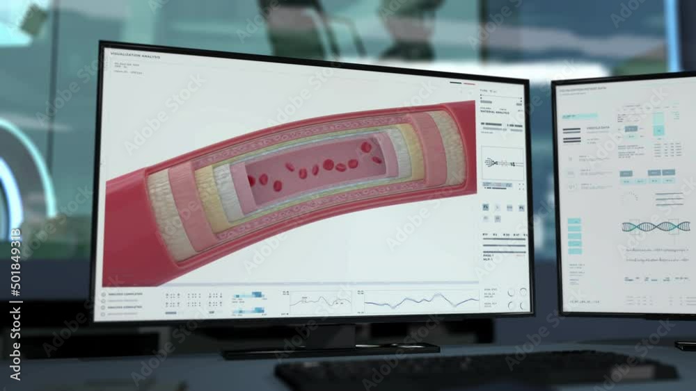 Medical software deals with the structural analysis of the arteries ...