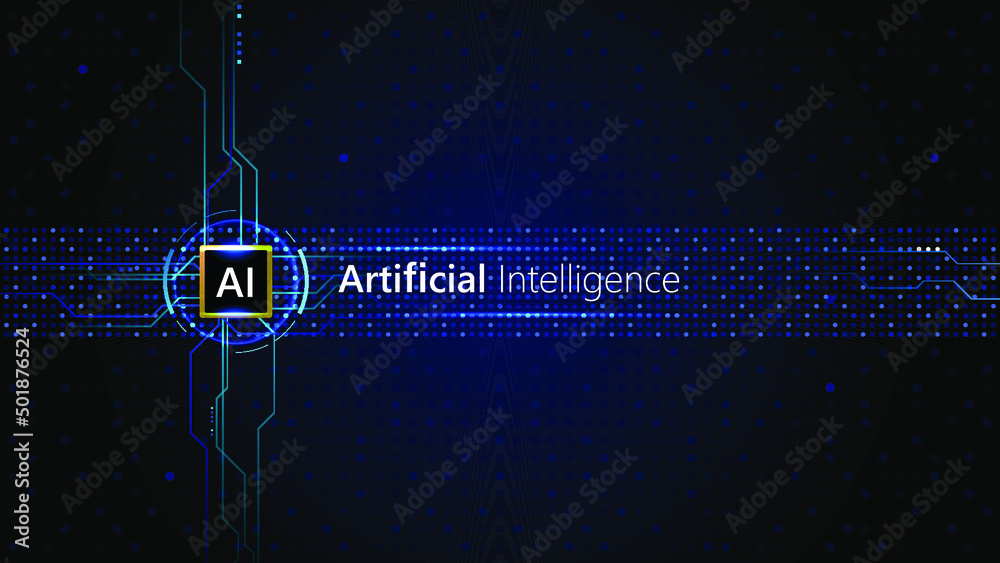 Artificial Intelligence, Technology background, Abstract background ...