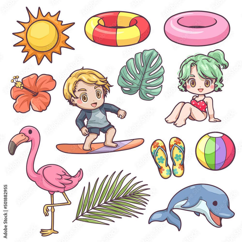 Illustrations about cute summer cartoon, Summer clipart cartoon ...