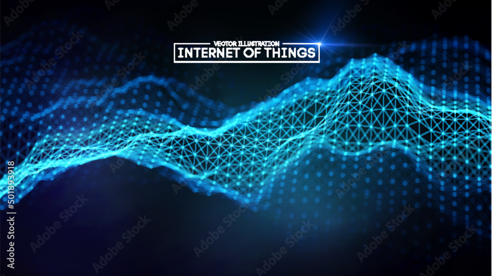 Internet of things background. Iot technology background EPS 10 Stock ...
