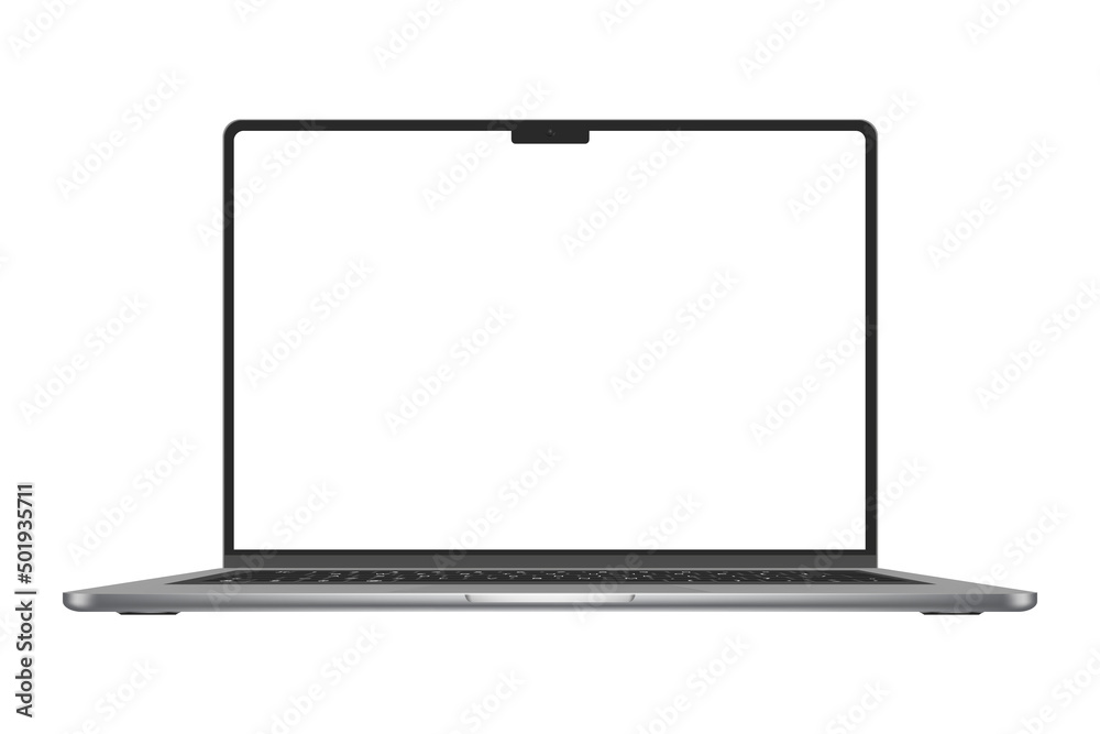 Laptop isolate blank screen mockup pc vector. PNG Stock Vector | Adobe ...