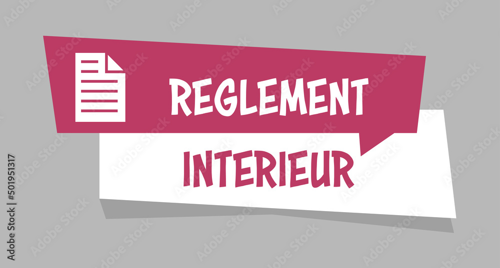 Logo règlement intérieur. Stock Vector | Adobe Stock