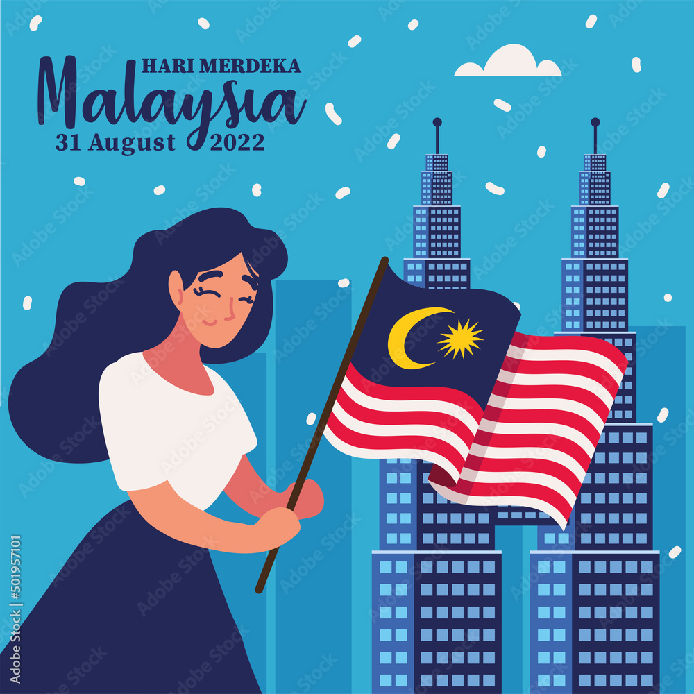 hari merdeka greeting card Stock Vector | Adobe Stock