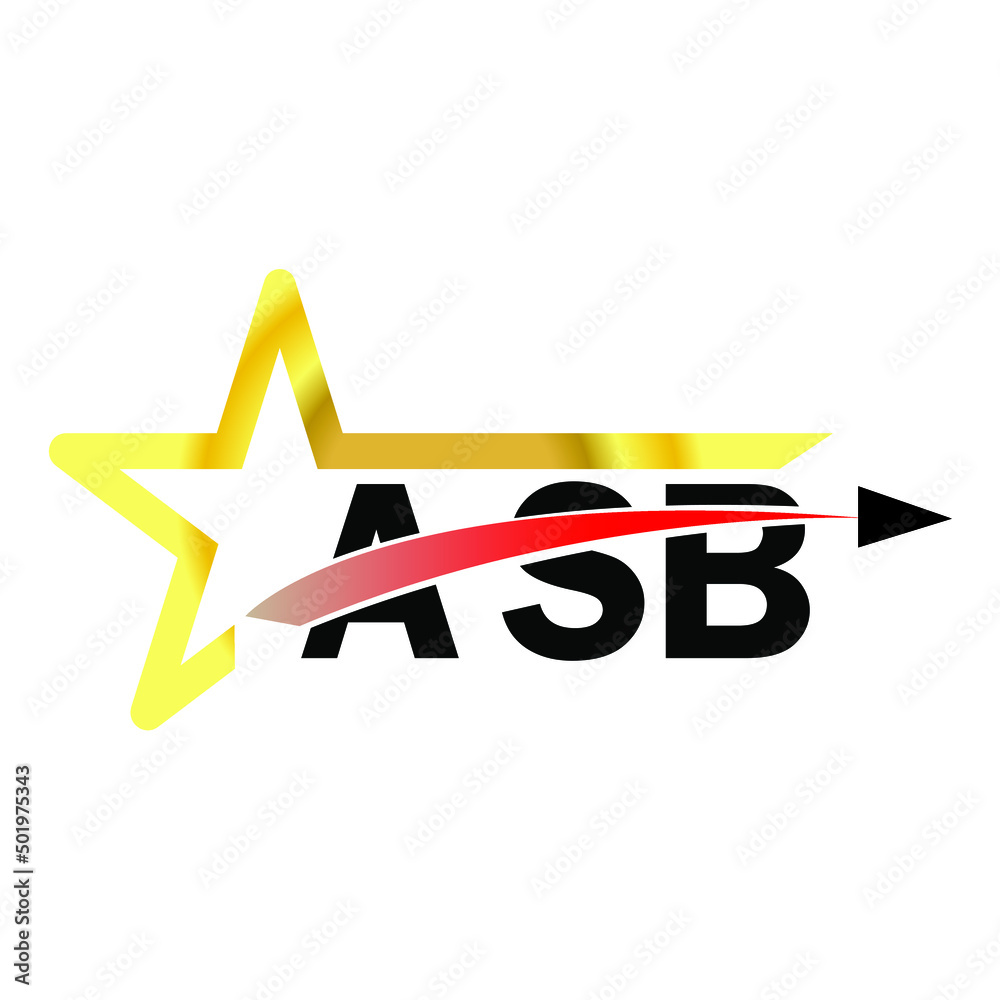 ASB letter logo design. ASB creative letter logo. simple and modern ...