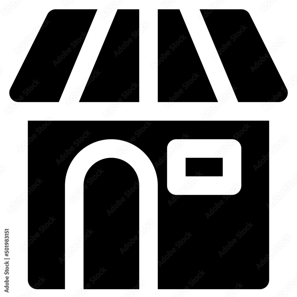 store icon line design. Store vector illustration Stock Vector | Adobe ...