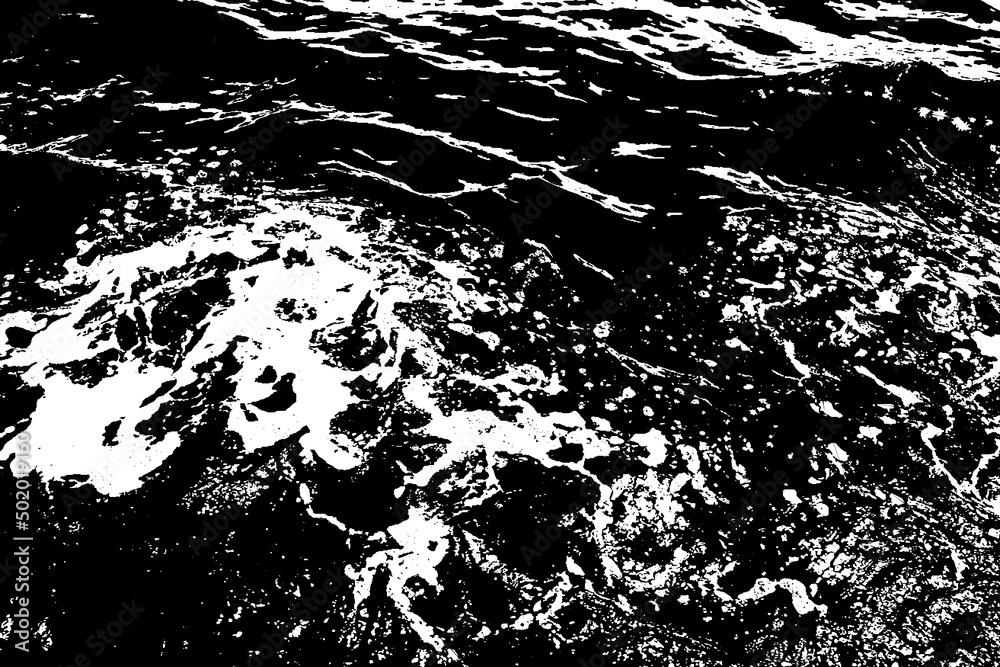 Bubble ripples of liquid shiny surface. Rippled reflect foamy abyss ...