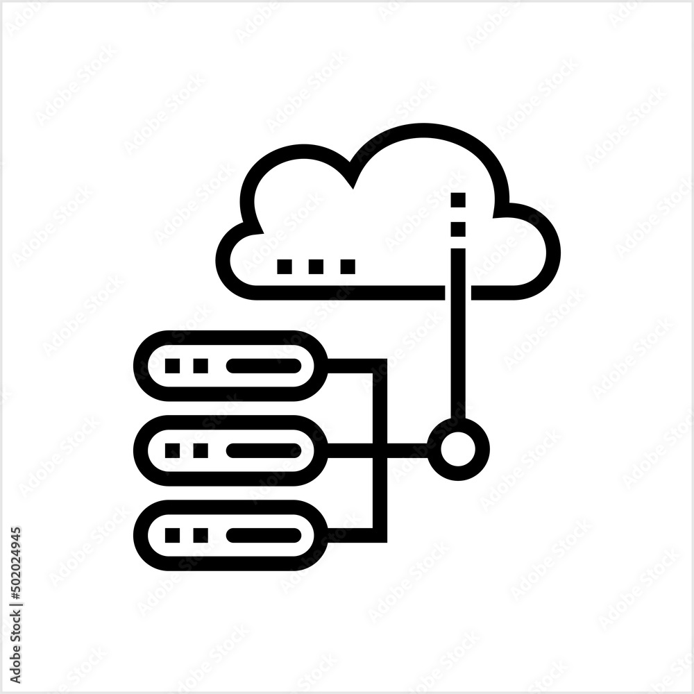 Cloud Network Icon, Cloud Computing Network Concept, On Demand ... Cloud Network Icon, Cloud Computing Network Concept, On Demand ...