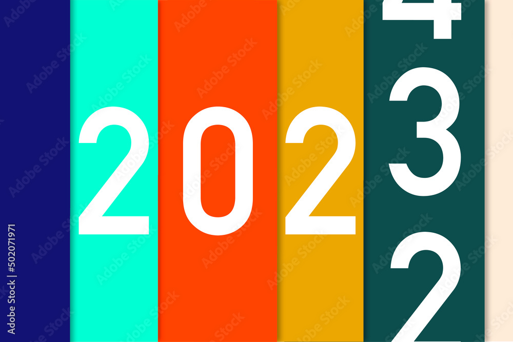 Color scheme of trendy shades of colors in the form of layered count ...