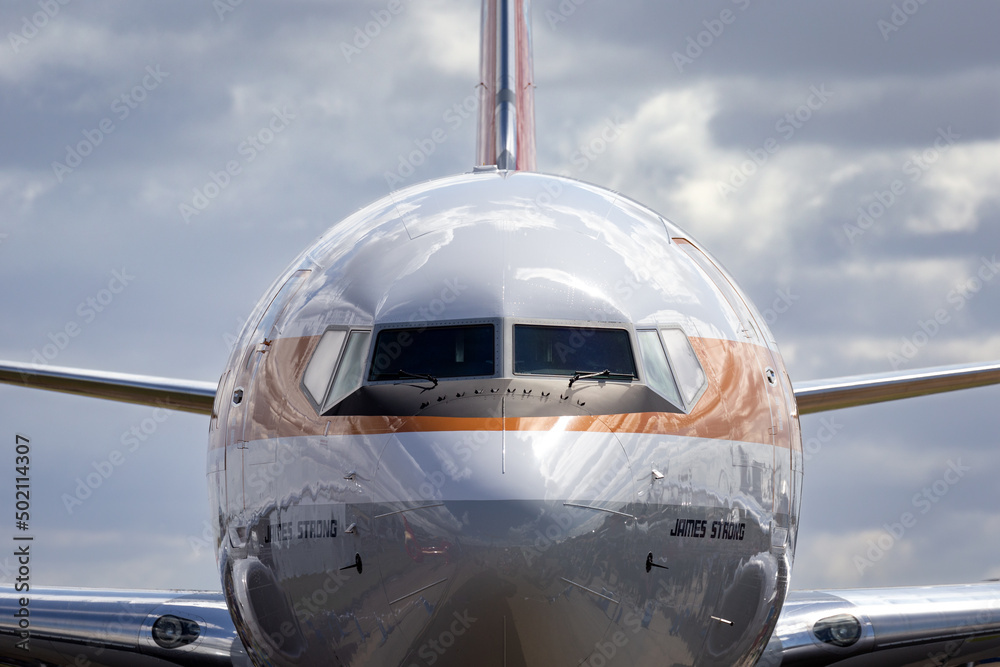 Avalon, Australia - March 1, 2015: Qantas Boeing 737 VH-XZP known as ...