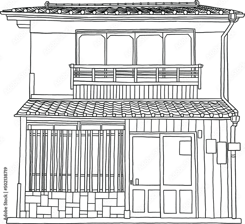 How To Draw A Traditional Japanese House at Keira Jeanneret blog