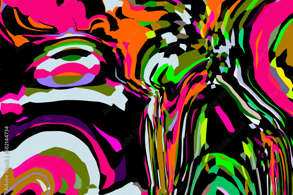 VIBRANT ABSTRACT DIGITAL ART BACKGROUND Stock Photo | Adobe Stock