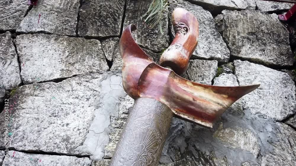 Javanese Indonesian keris. The keris is a traditional dagger weapon ...