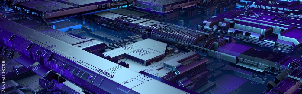 Abstract metallic surface. Science fiction cube design. Futuristic ...