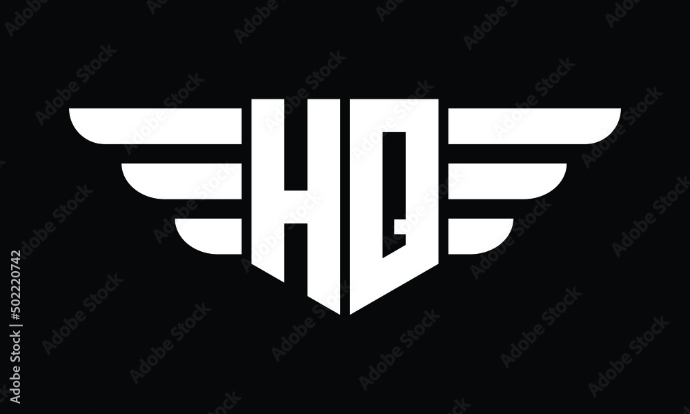 HQ logo design vector template | monogram logo | abstract logo ...