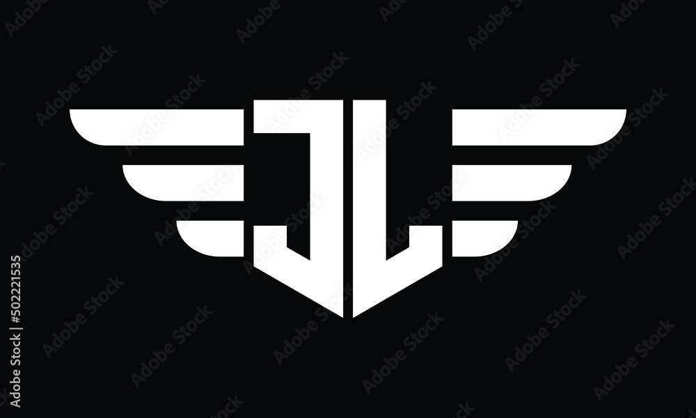 JL logo design vector template | monogram logo | abstract logo ...