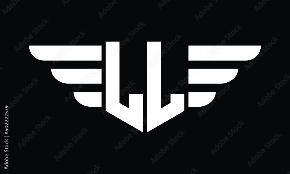LL logo design vector template | monogram logo | abstract logo ...