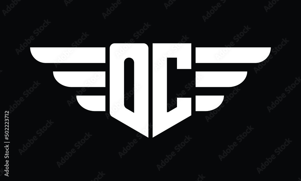 OC logo design vector template | monogram logo | abstract logo ...