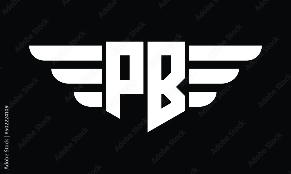 PB logo design vector template | monogram logo | abstract logo ...