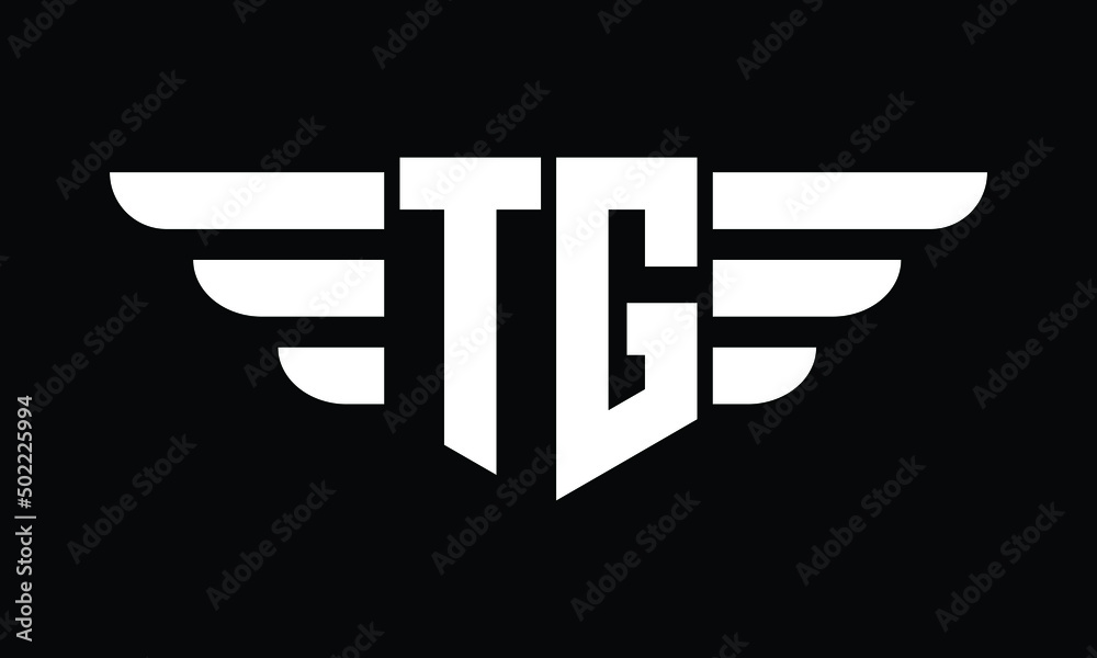 TG logo design vector template | monogram logo | abstract logo ...