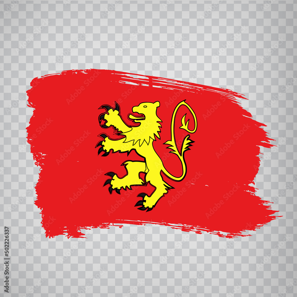 Flag of Valletta brush strokes. Flag Valletta is capital of Malta on ...