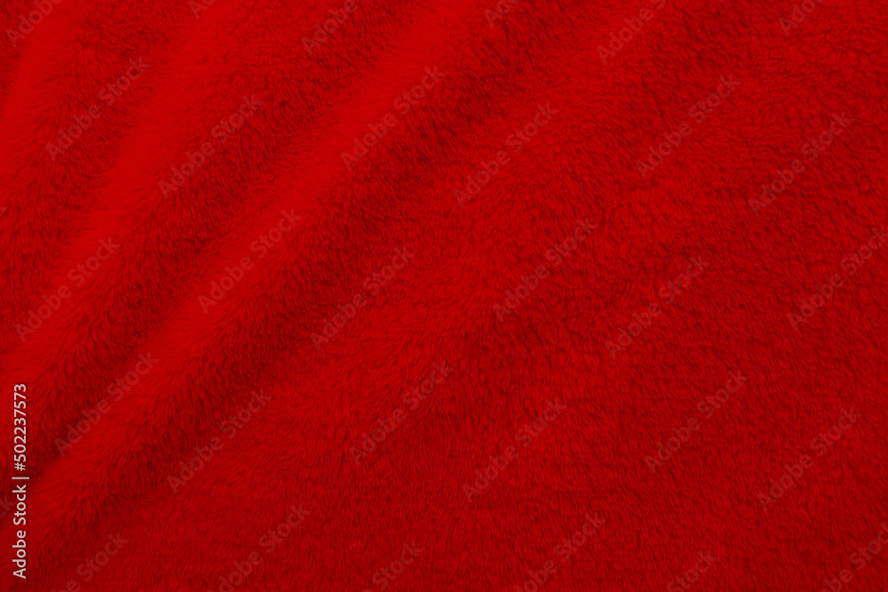 Red clean wool texture background. light natural sheep wool. red ...