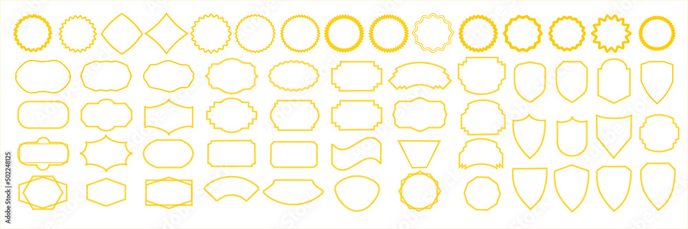 Photo frames. Collection Photo frames, isolated. Template mockup photo ...