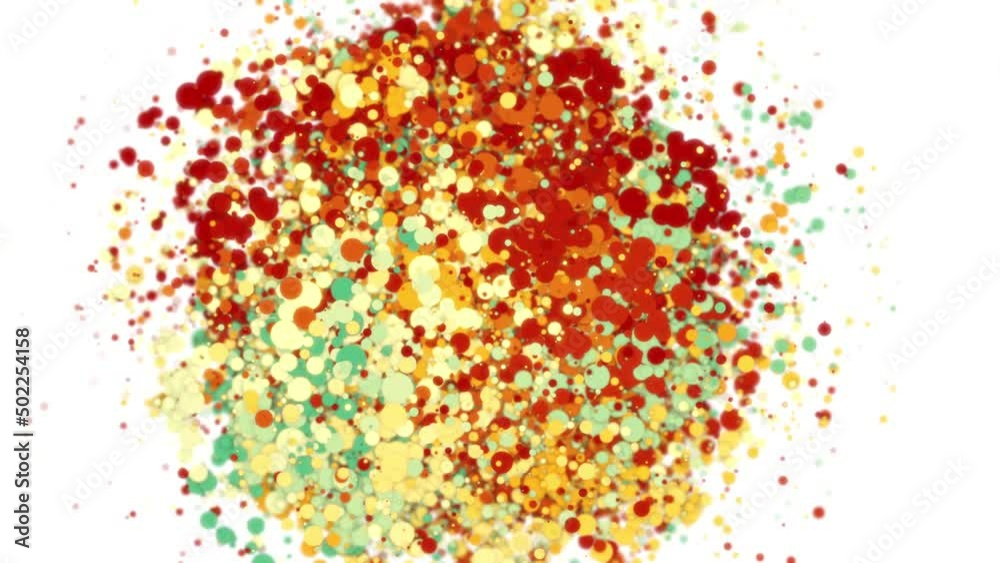 Vídeo do Stock: Abstract Paint Splatter Particles Background/ 4k ...